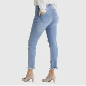 Coco + Carmen | Pants & Jumpsuits | Omg Zoeyzip Skinny Ankle Distressed ...